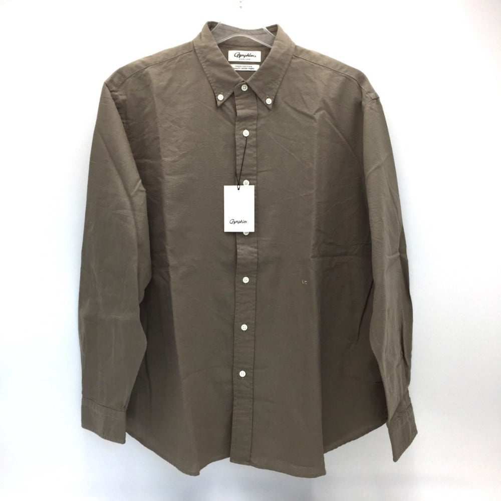 GYMPHLEX Gymphlex ワイド ボタンダウンシャツ カーキグレー 14 GY-B0004 LOX GY-B0004｜コンプオフ ...