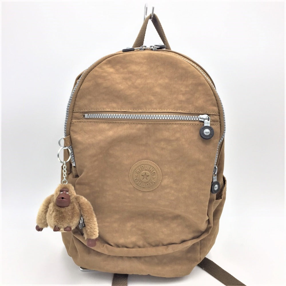 Kipling kiplingキプリング フロントポケット付きリュック ブラウン K15016-17V｜コンプオフ プラス – コンプオフ ...